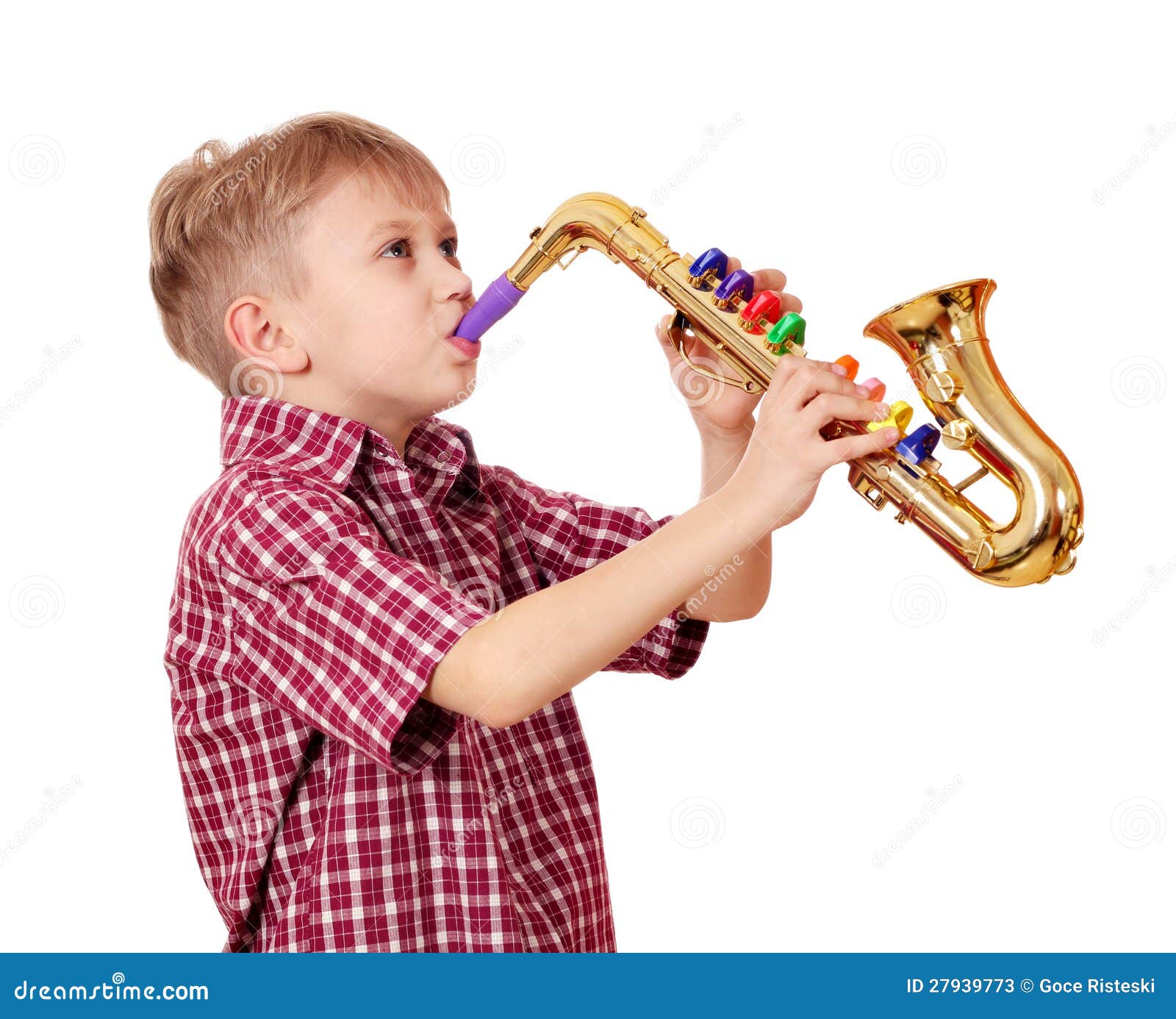 Boy play saxophone stock image. Image of saxophone, musician - 27939773