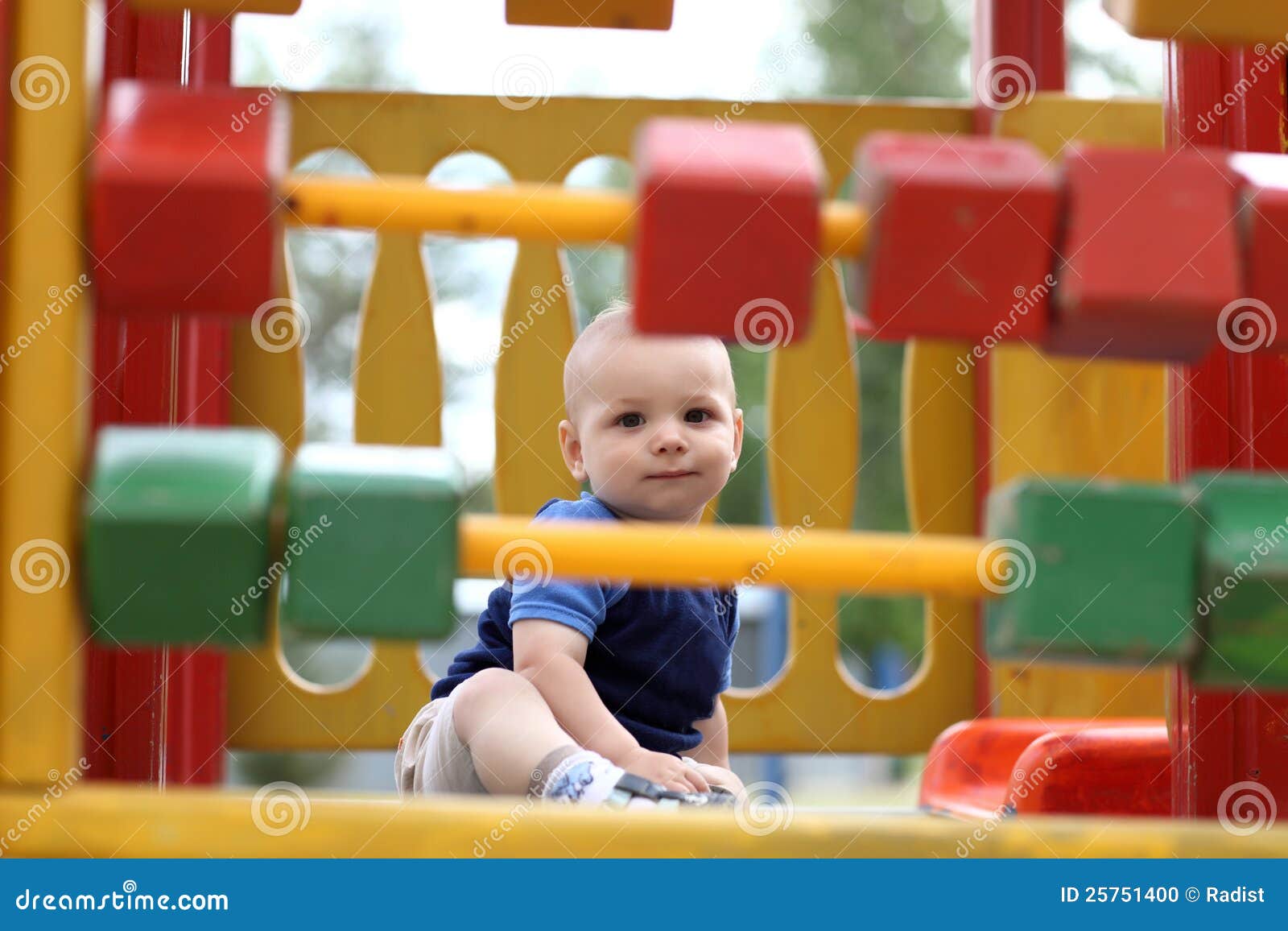 Boy at playground stock photo. Image of leisure, horizontal - 25751400