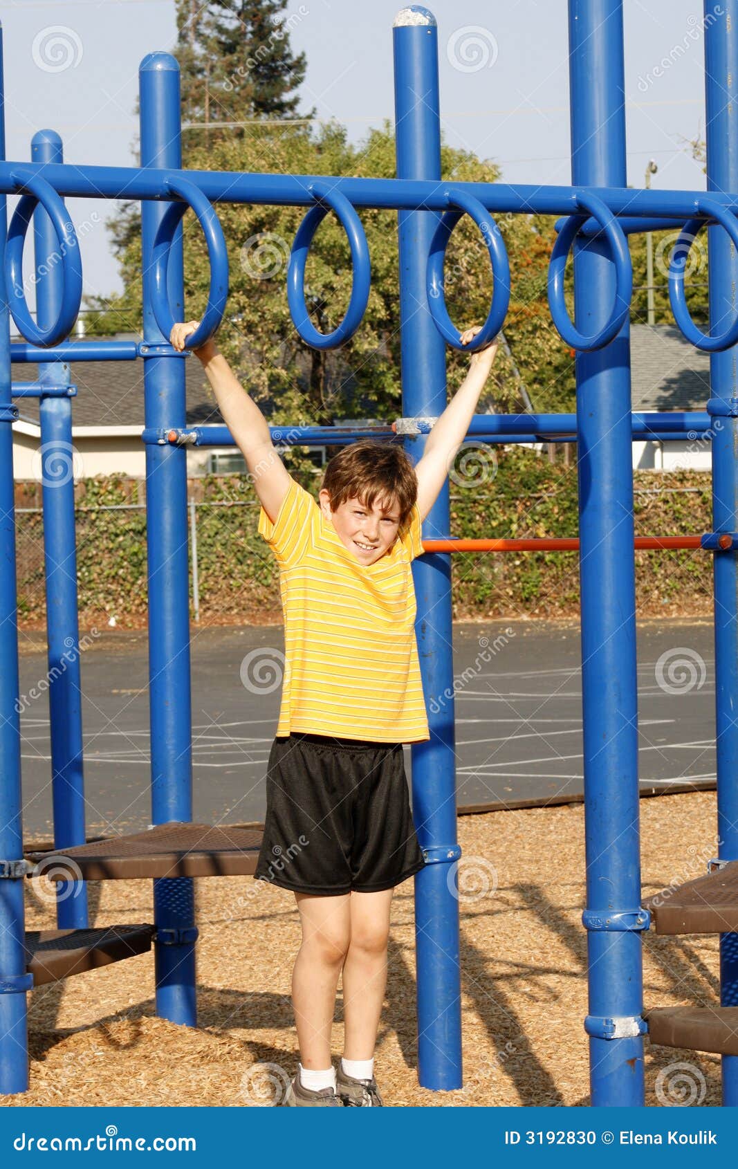 Boy on the playground stock photo. Image of beautiful - 3192830