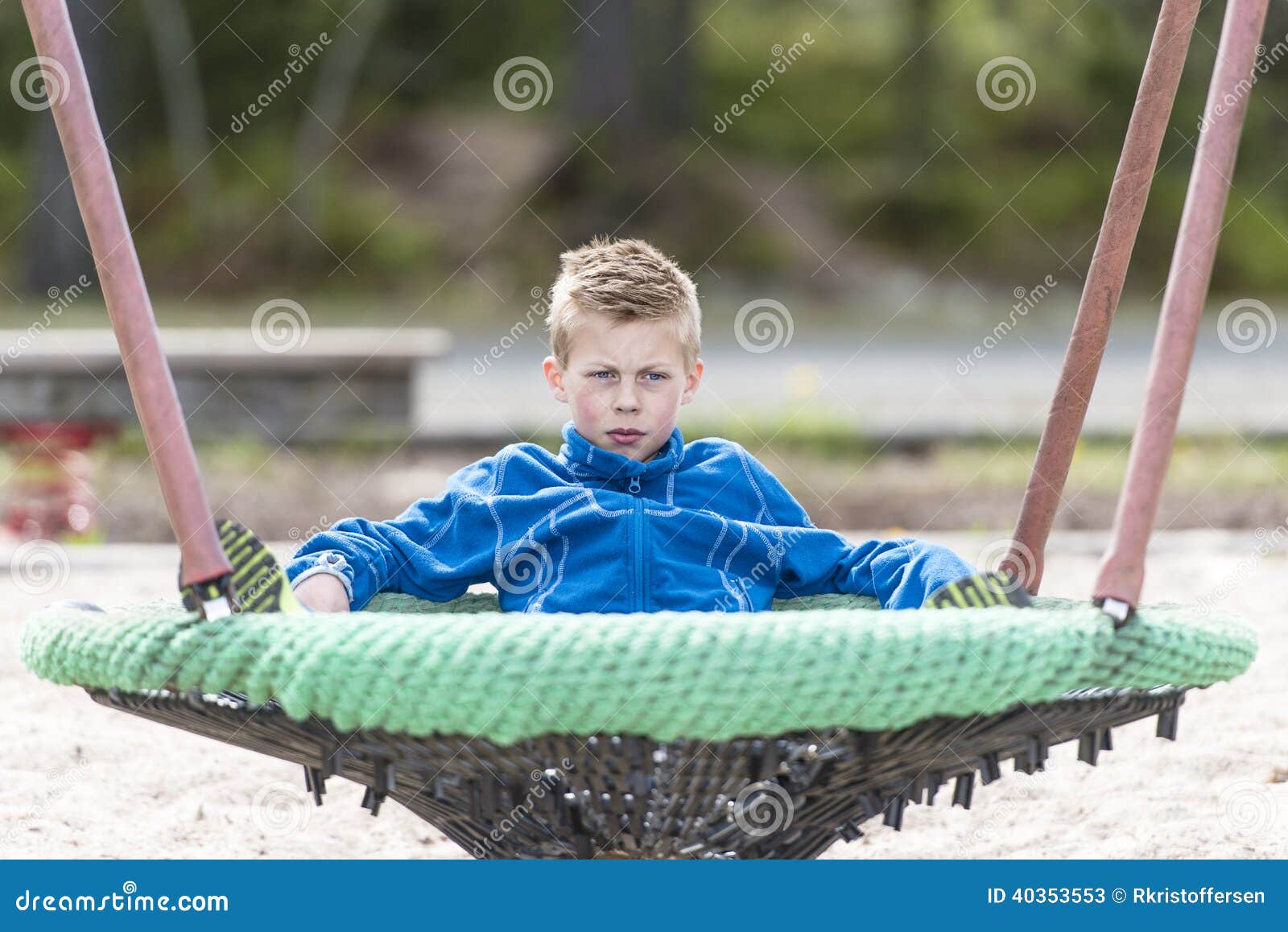 Boy at a playground stock image. Image of smile, young - 40353553