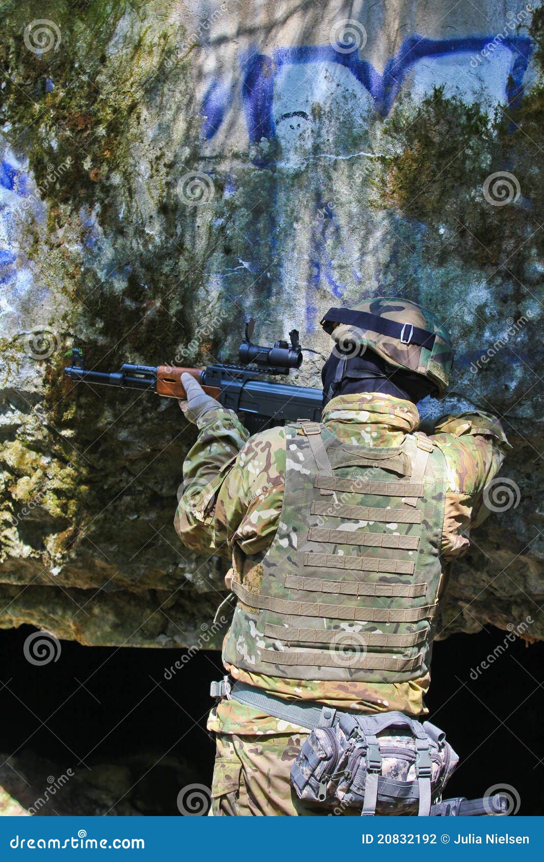 Boy Playing With An Airsoft Gun Picture. Image: 20832192