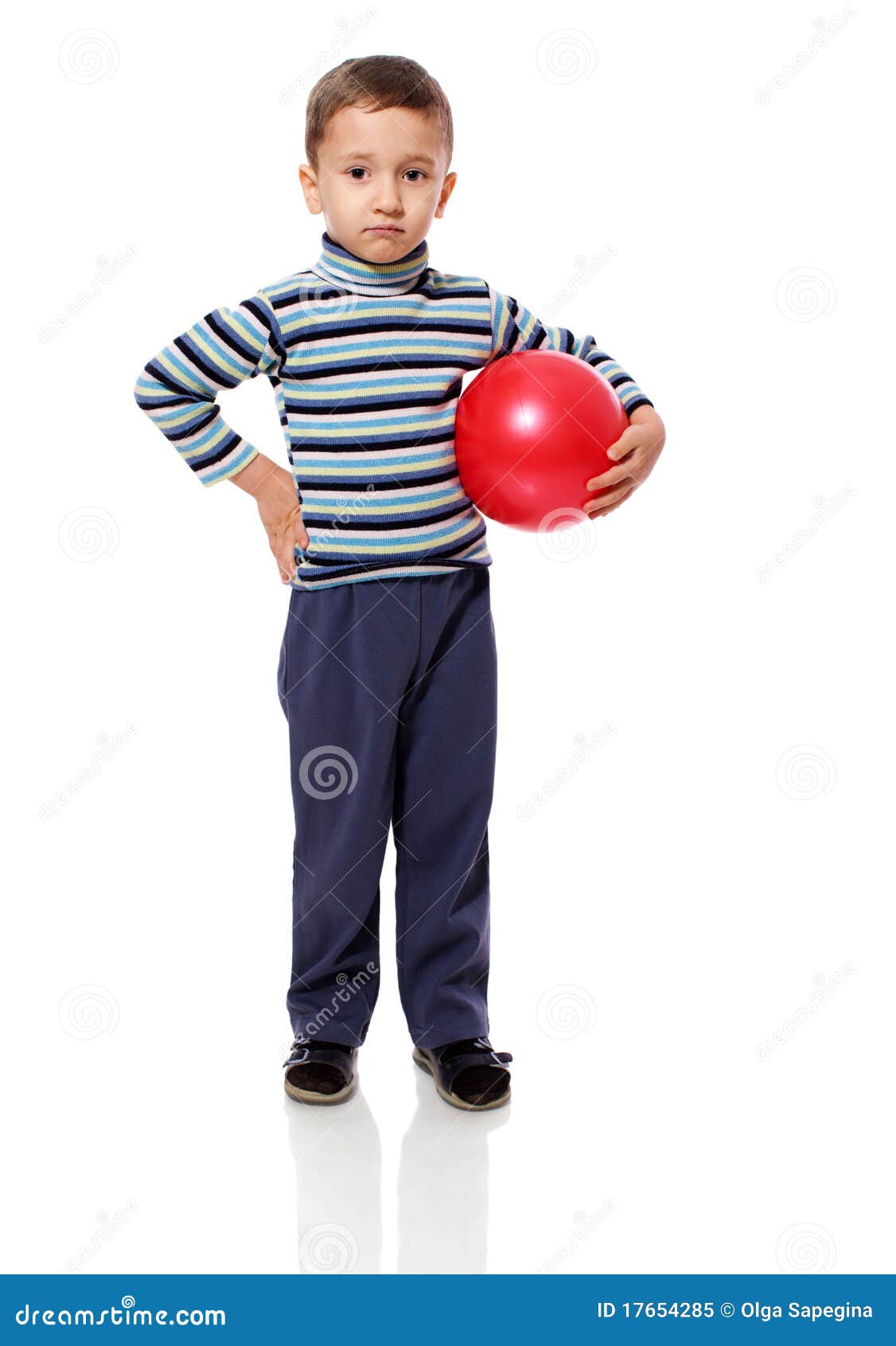 Boy playing with ball stock image. Image of happy, playful - 17654285