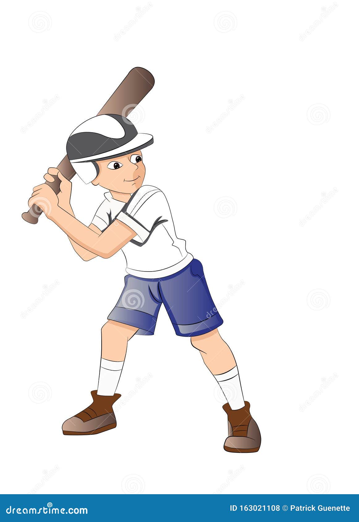 Boy Playing Baseball, Illustration Stock Vector - Illustration of game ...