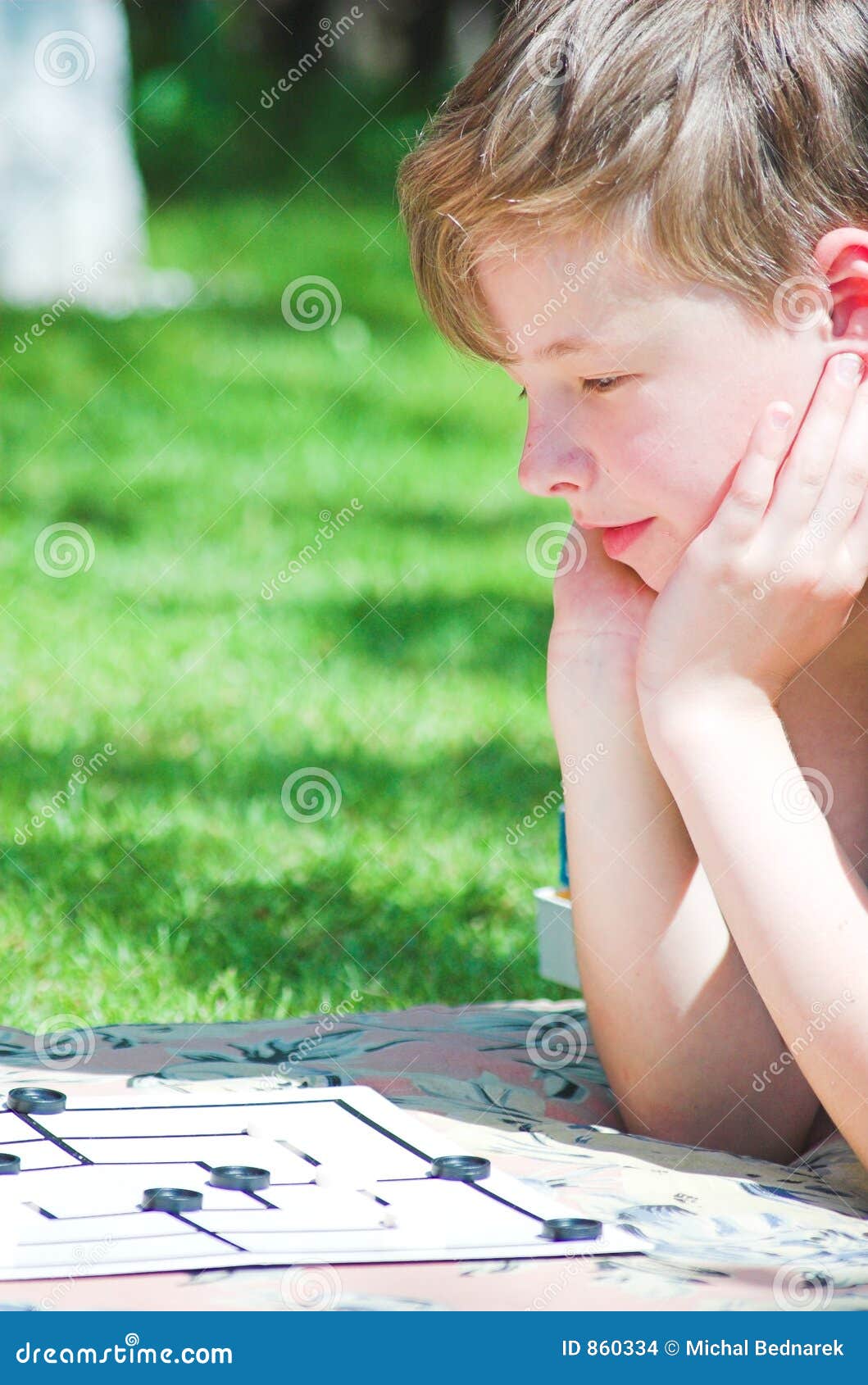 Boy playing board game stock photo. Image of teen, hair - 860334