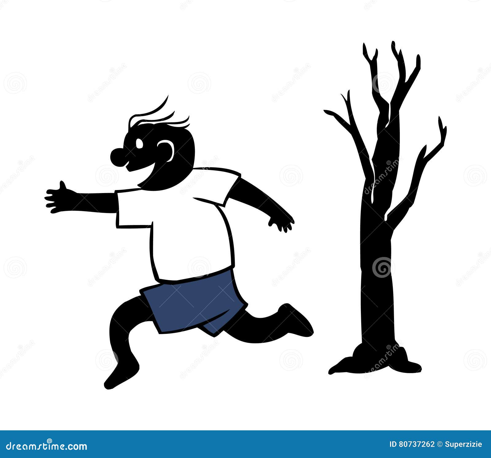 Boy Playing Catch Run stock vector. Illustration of running - 80737262