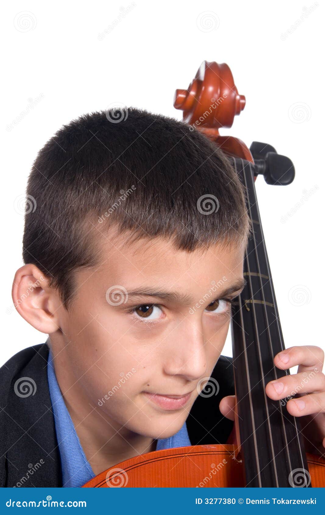 Boy playing Cello stock photo. Image of instrument, suite - 3277380