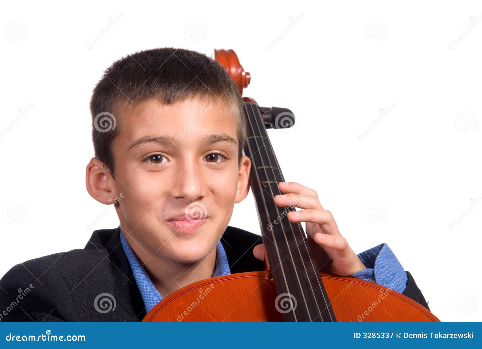 Boy playing Cello stock image. Image of wood, child, instrument - 3285337