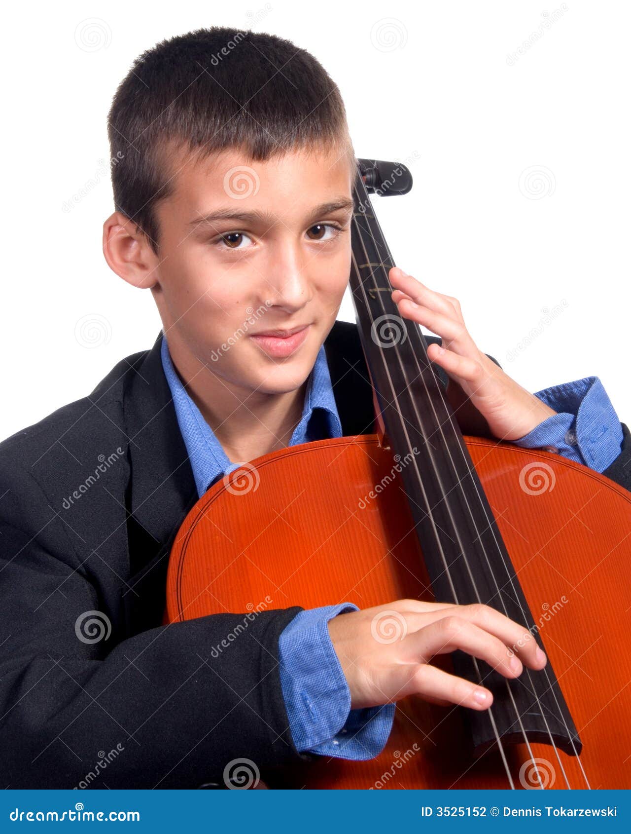 Boy playing Cello stock photo. Image of learn, young, male - 3525152