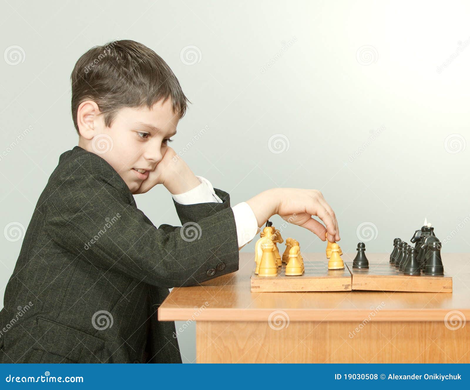 Boy playing chess stock photo. Image of hobbies, competition - 19030508