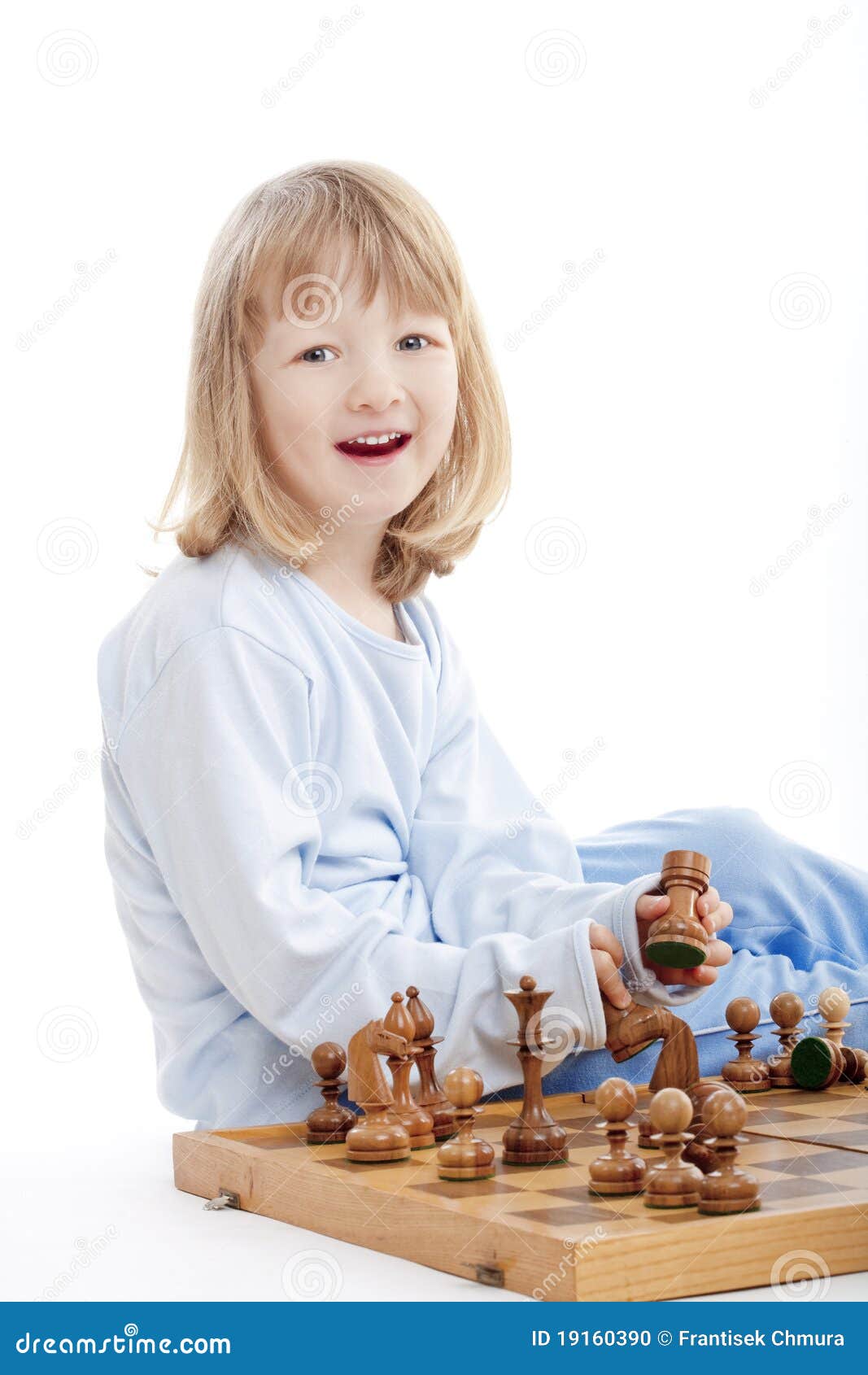 Boy playing chess stock photo. Image of figure, caucasian - 19160390