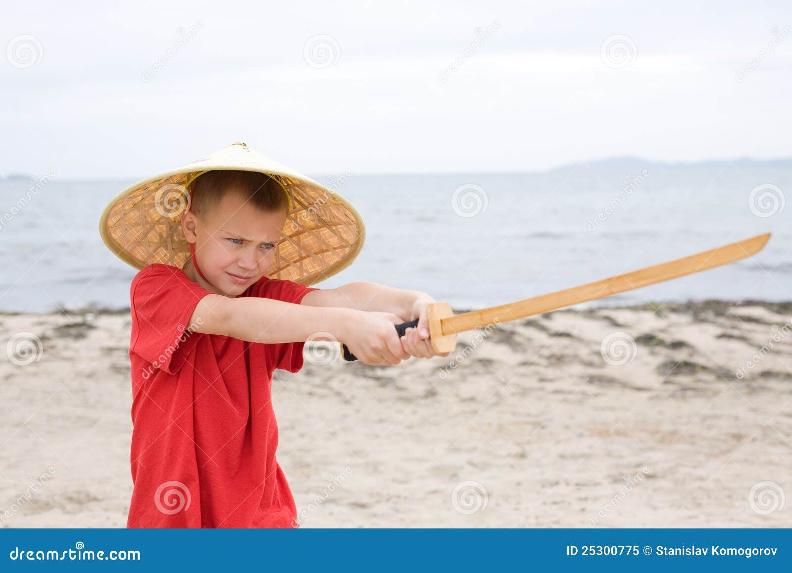 Boy Playing with Children S Katana Stock Image - Image of east, learn ...