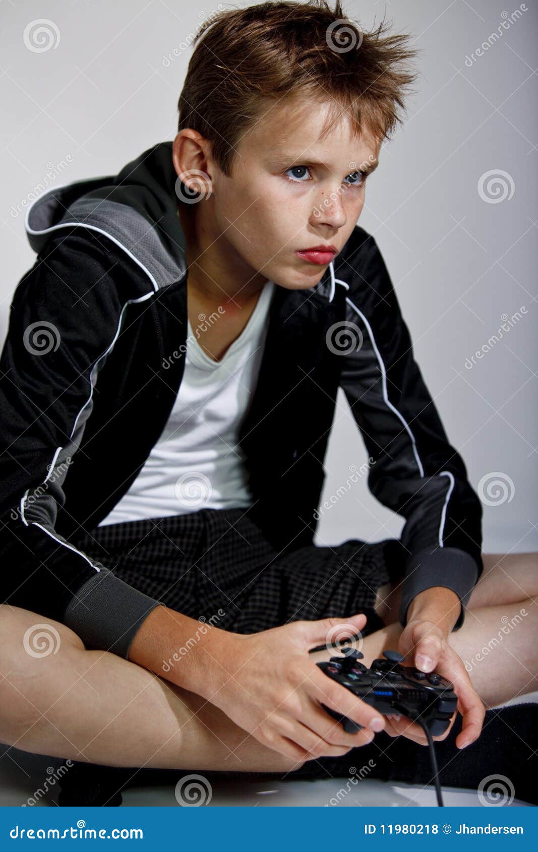 Boy playing computer game stock photo. Image of joystick - 11980218