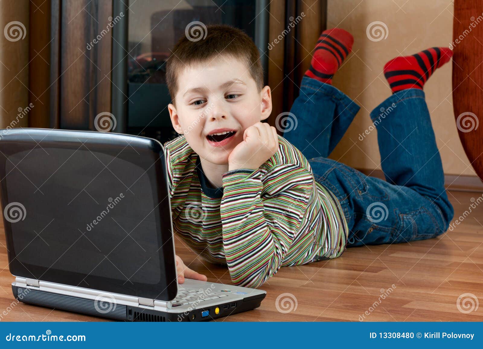 Boy playing computer game stock photo. Image of facial - 13308480