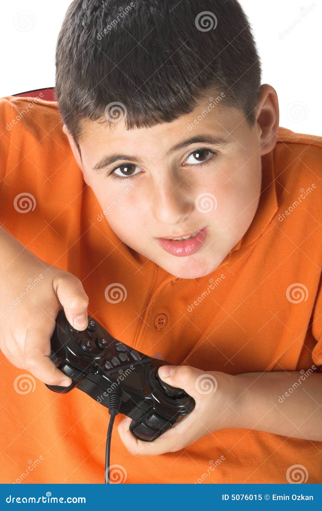 Boy playing computer games stock image. Image of computer - 5076015