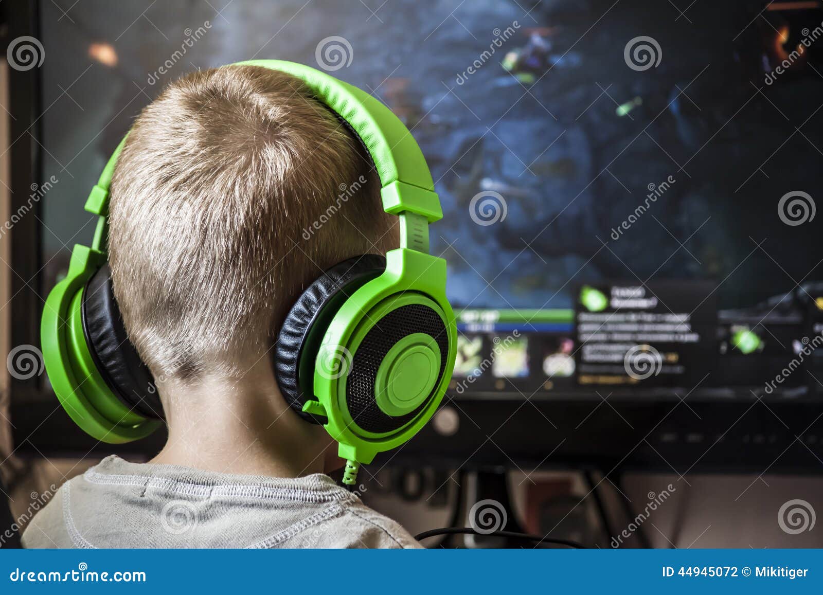 Boy playing computer stock photo. Image of hobbies, business - 44945072