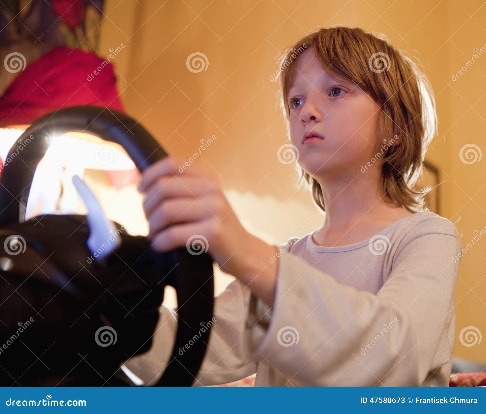 Boy Playing Console Game stock image. Image of entertainment - 47580673