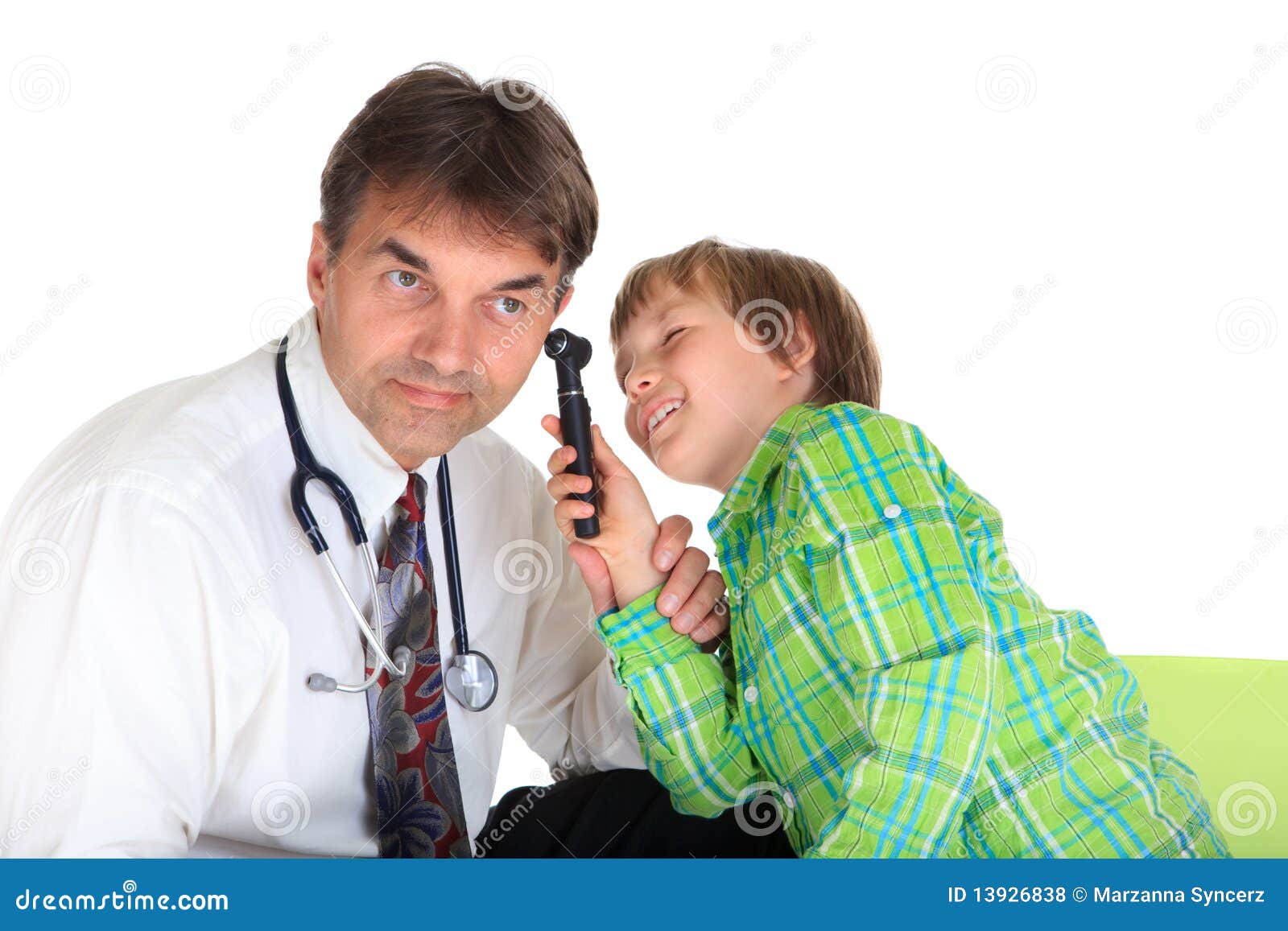 Boy playing doctor stock photo. Image of exam, device - 13926838