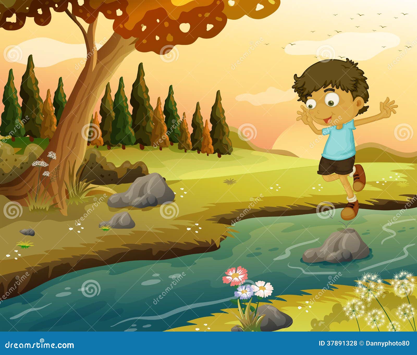 Flowing Water From Tap. Glass With Pure Water. Vector | CartoonDealer ...