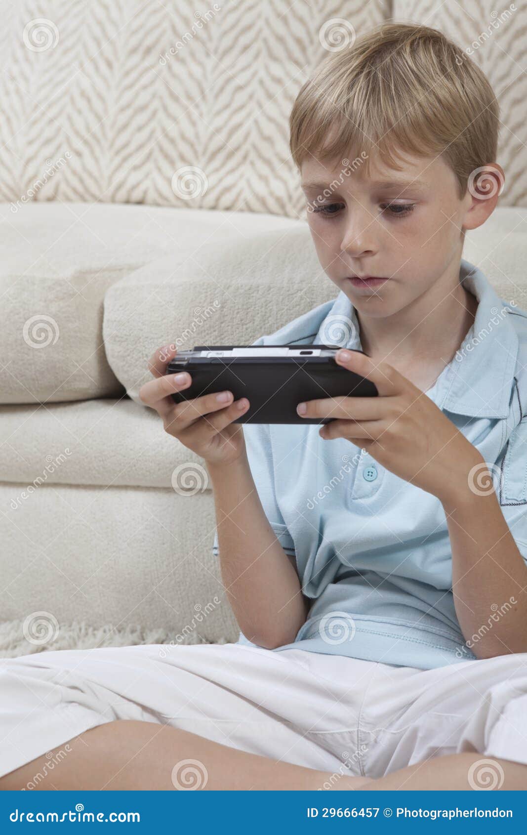 Boy Playing Games on PSP stock image. Image of play, contemporary ...