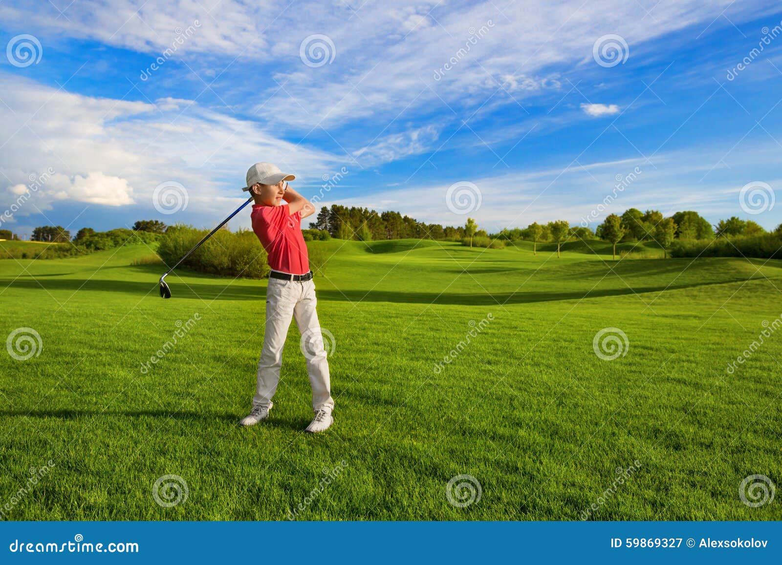 Boy playing golf stock image. Image of lifestyle, hobby - 59869327