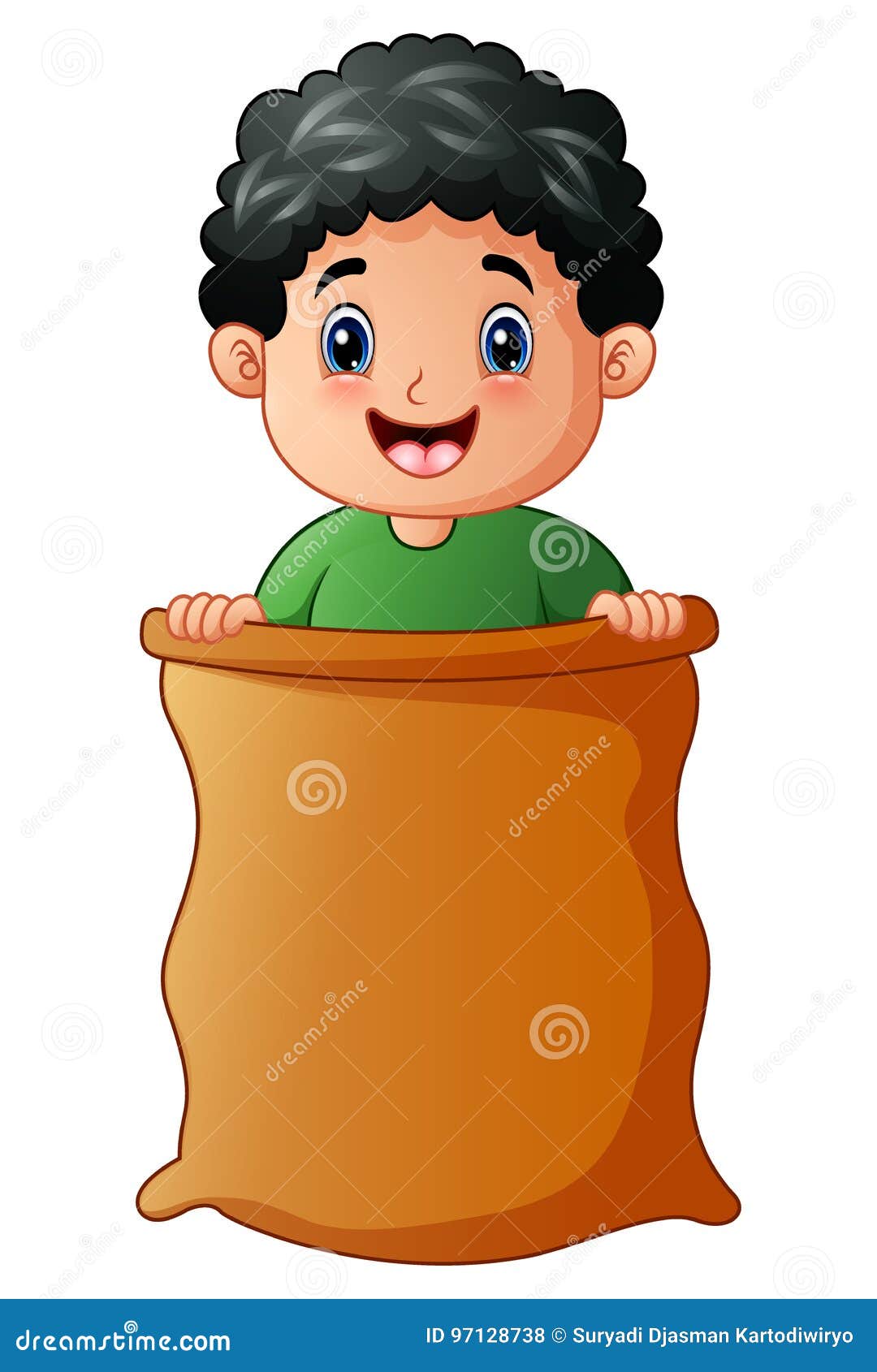 Sack Race Or Balap Karung Vector Illustration | CartoonDealer.com ...