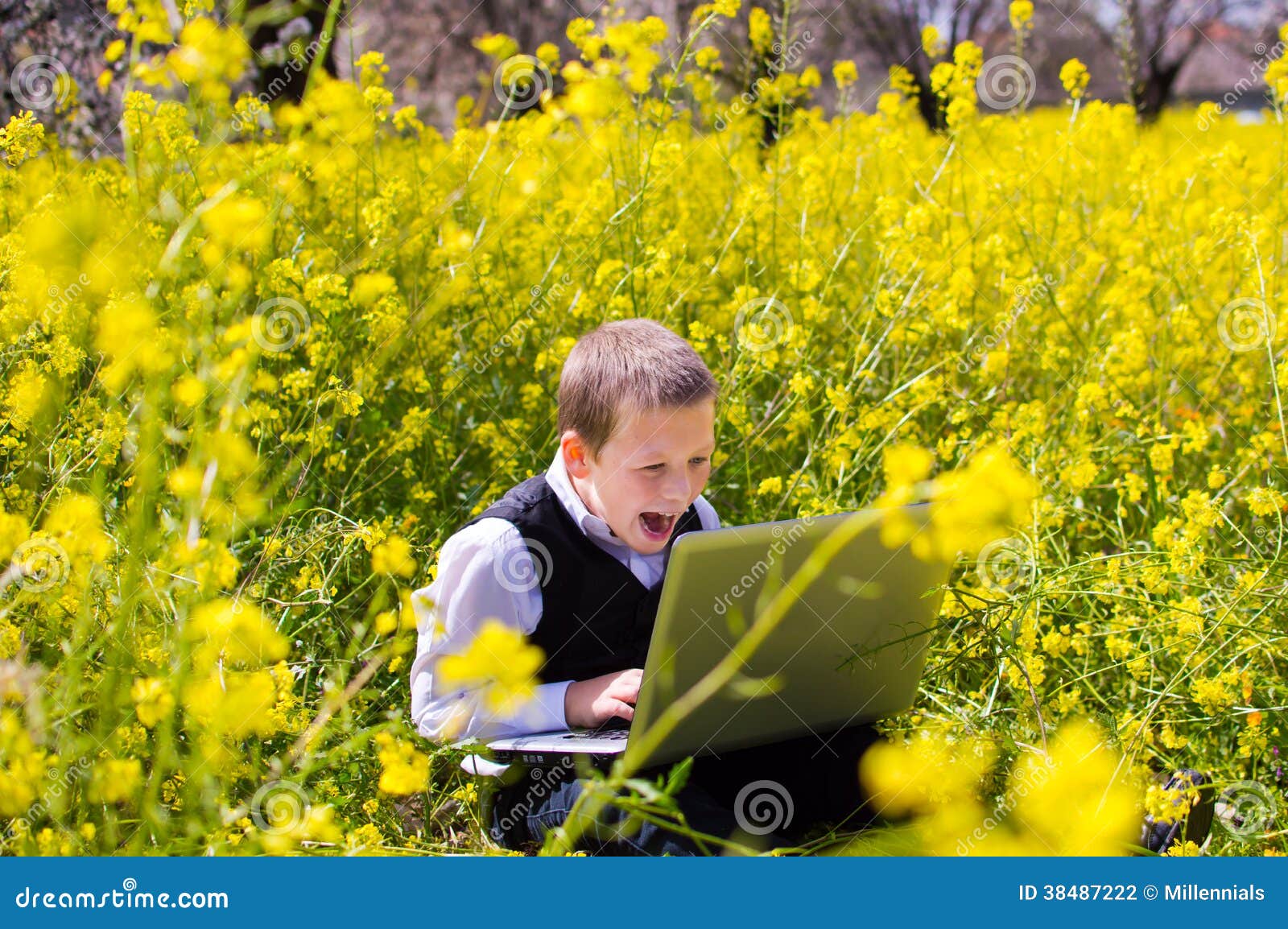 Boy playing on computer stock photo. Image of cool, games - 38487222