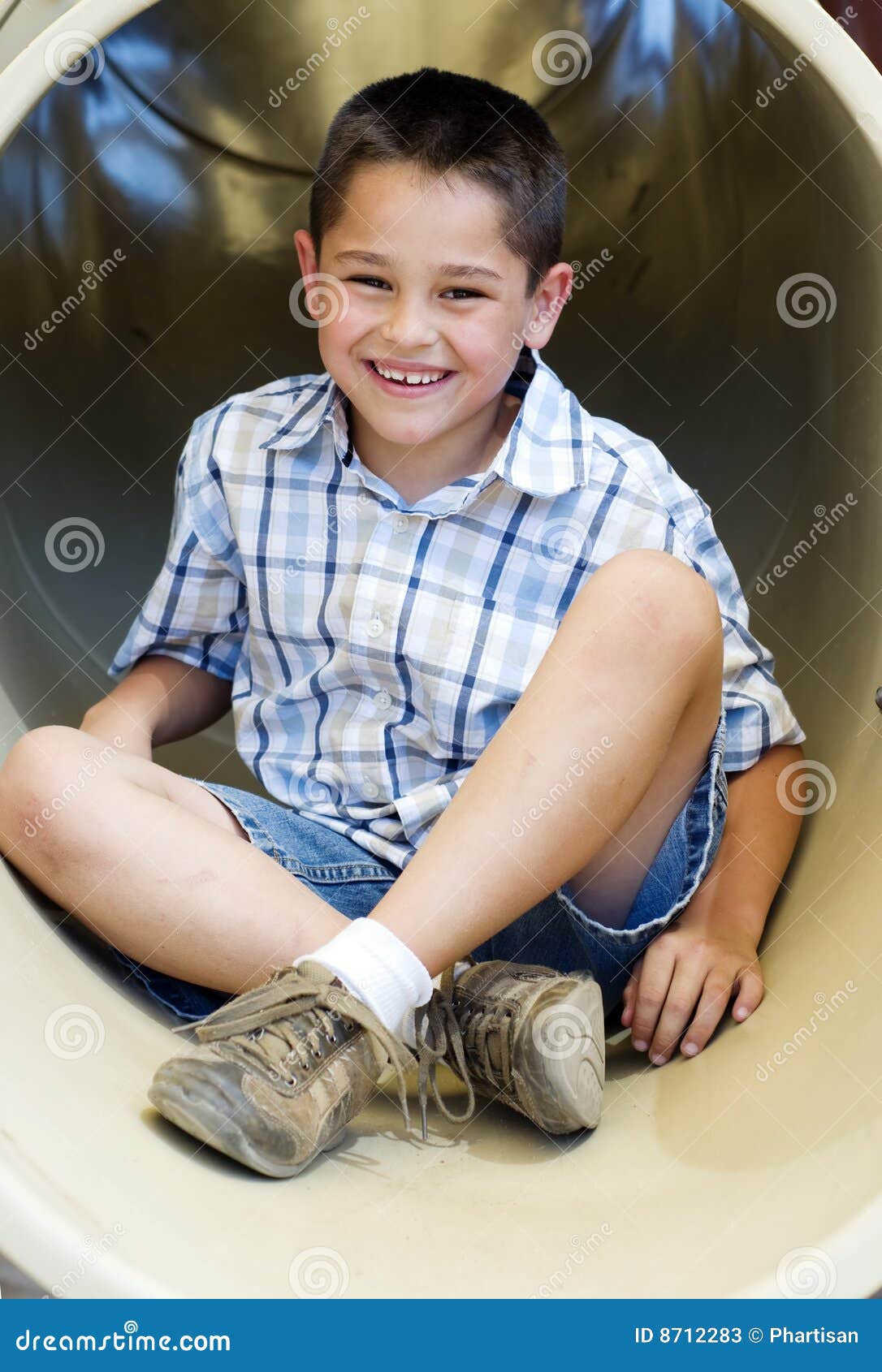Boy Playing Outside in Park Stock Image - Image of relax, adorable: 8712283