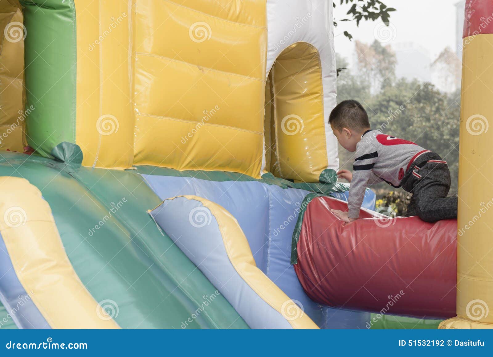 Boy crawl playground stock photo. Image of childhood - 51532192