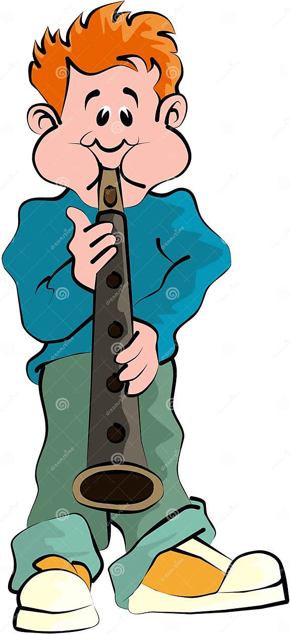 Boy playing Sax stock vector. Illustration of young, drawing - 1390474
