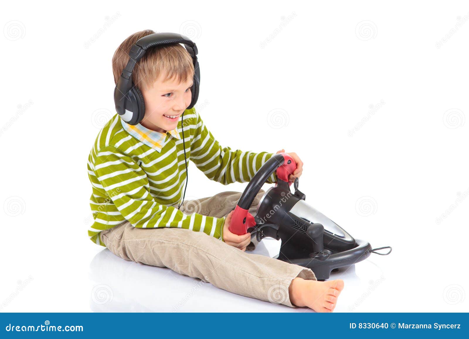Boy playing video game stock photo. Image of game, video - 8330640