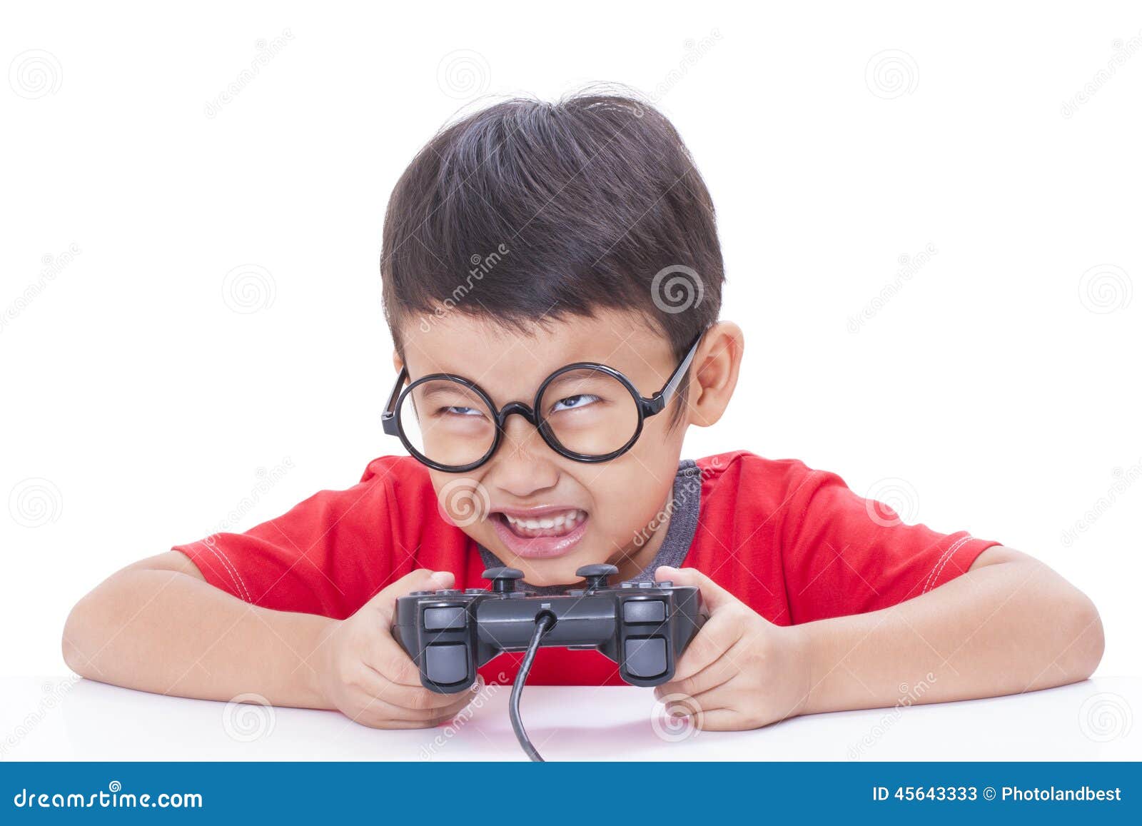Boy playing video game stock image. Image of entertainment - 45643333