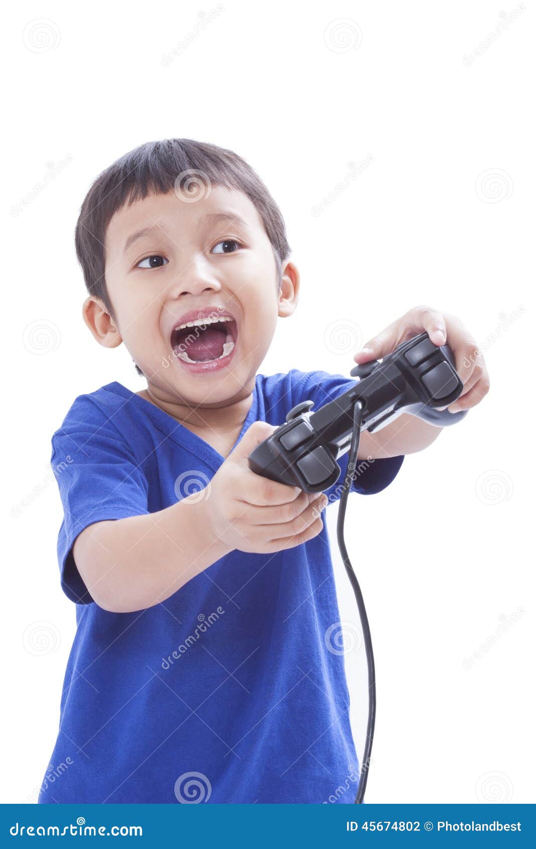 Boy playing video game stock photo. Image of enjoyment - 45674802