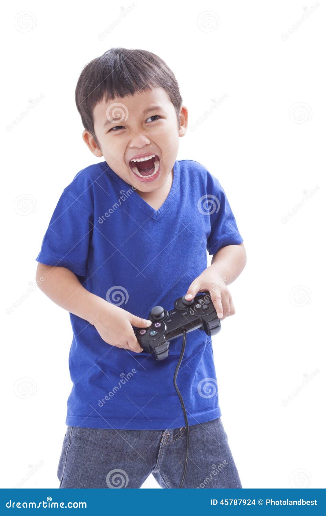 Boy playing video game stock photo. Image of childhood - 45787924