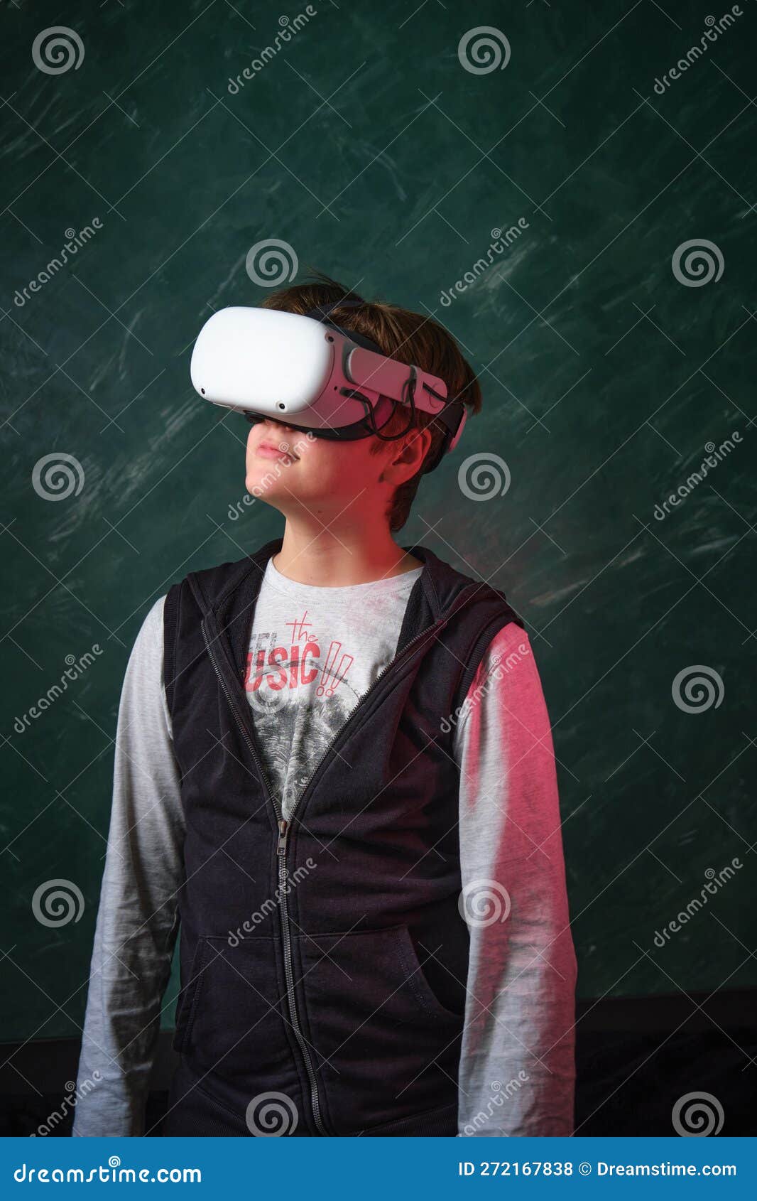 A Boy Playing with VR Headset Stock Photo - Image of people, digital ...