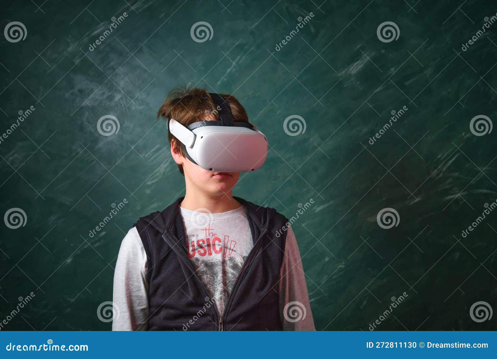 A Boy Playing with VR Headset Stock Photo - Image of simulation ...