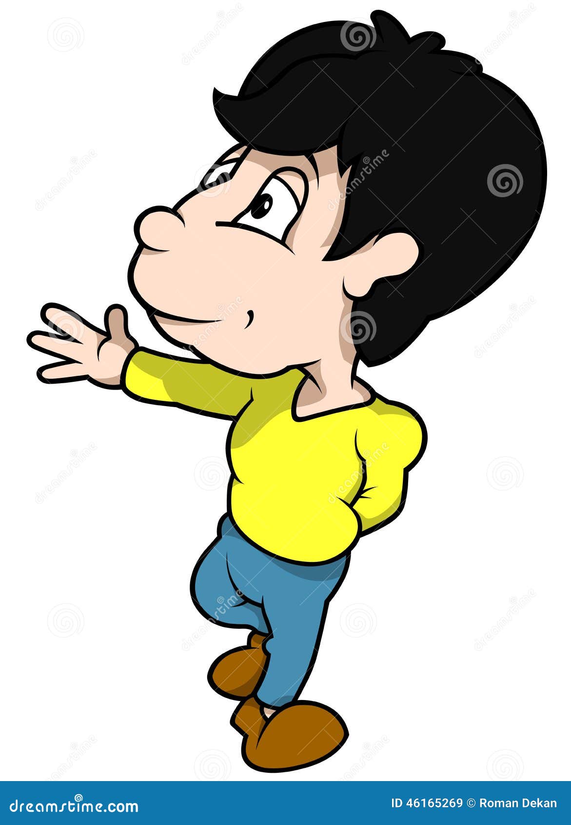 Boy Pointing stock vector. Illustration of character - 46165269 Boy Pointing stock vector. Illustration of character - 46165269