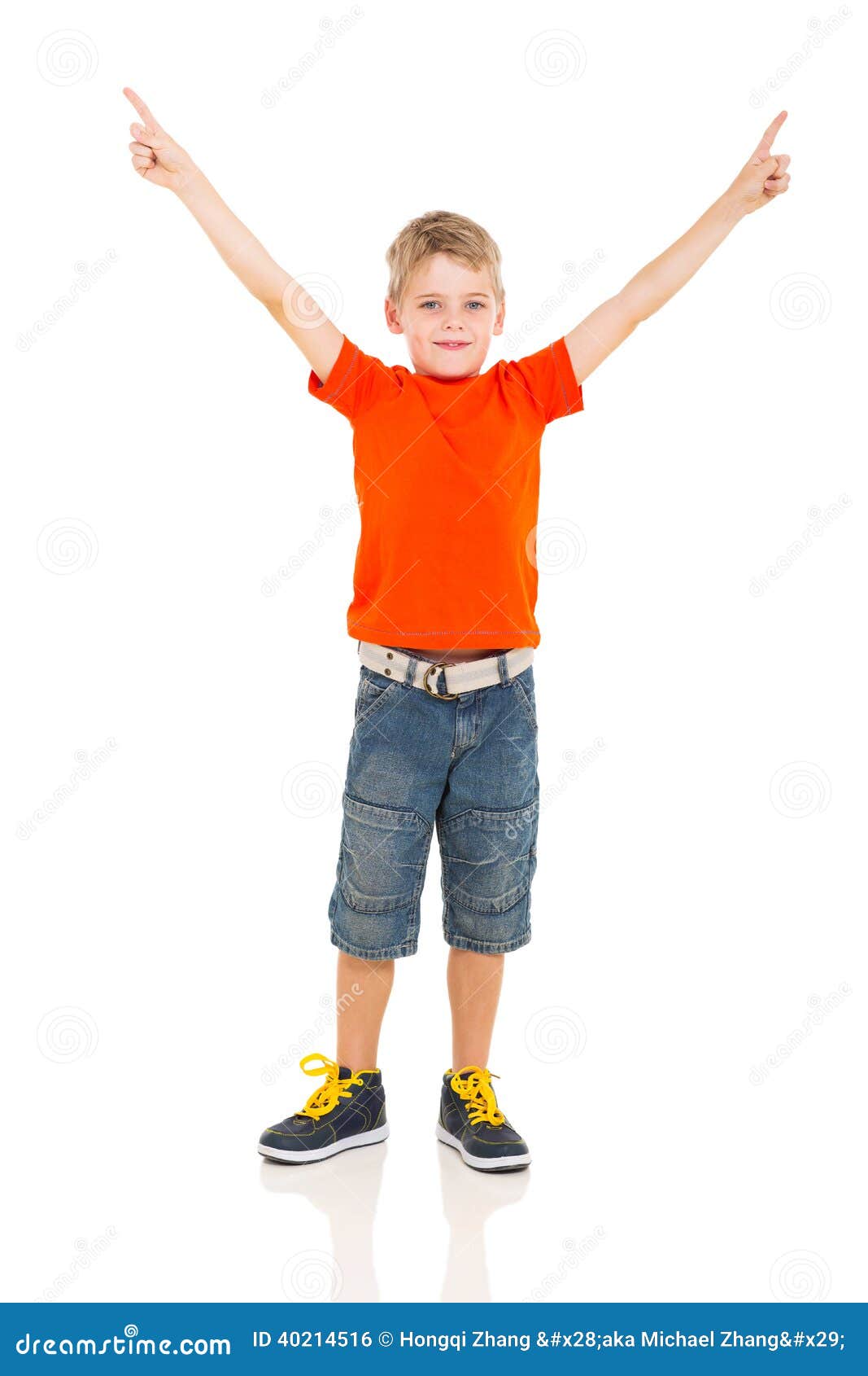 Boy pointing copyspace stock photo. Image of plain, isolated - 40214516