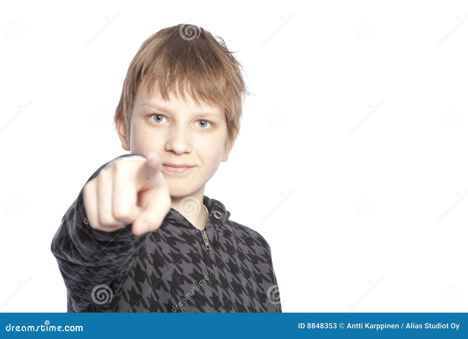 Boy pointing finger stock image. Image of portrait, person - 8848353