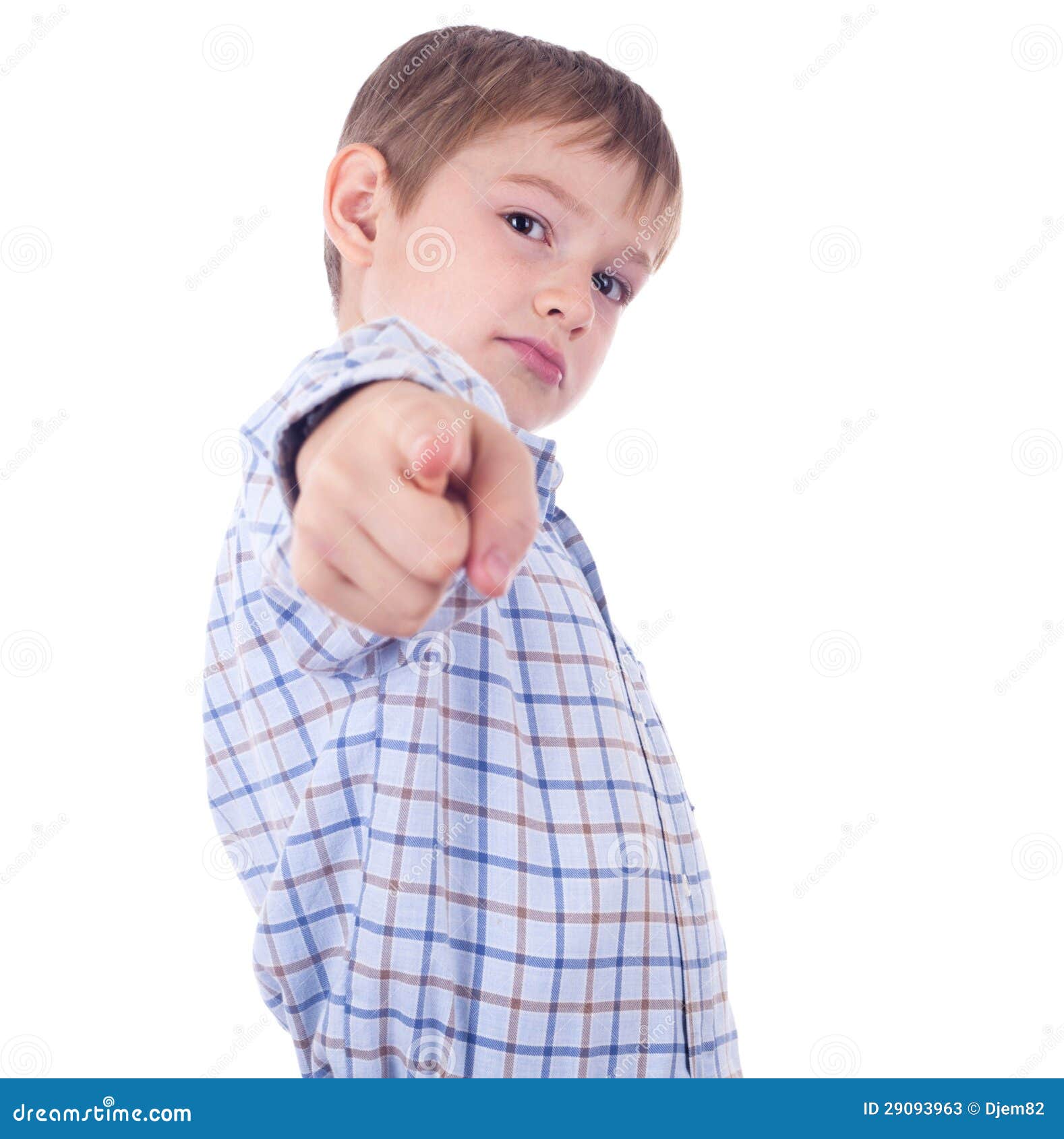 Boy Pointing with His Finger Stock Image - Image of smile, lifestyle ...