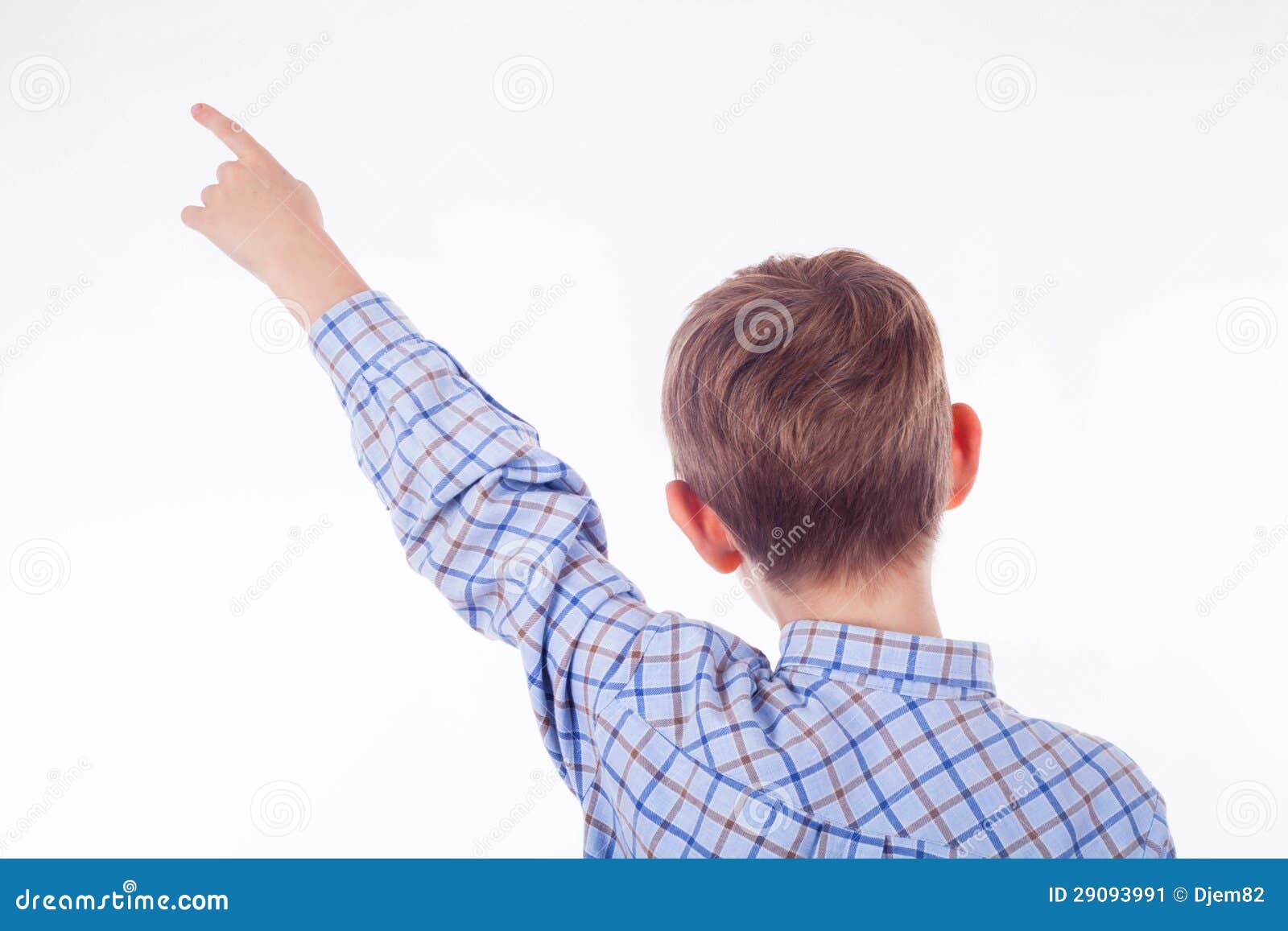 Boy Pointing with His Finger Stock Image - Image of happy, adorable ...