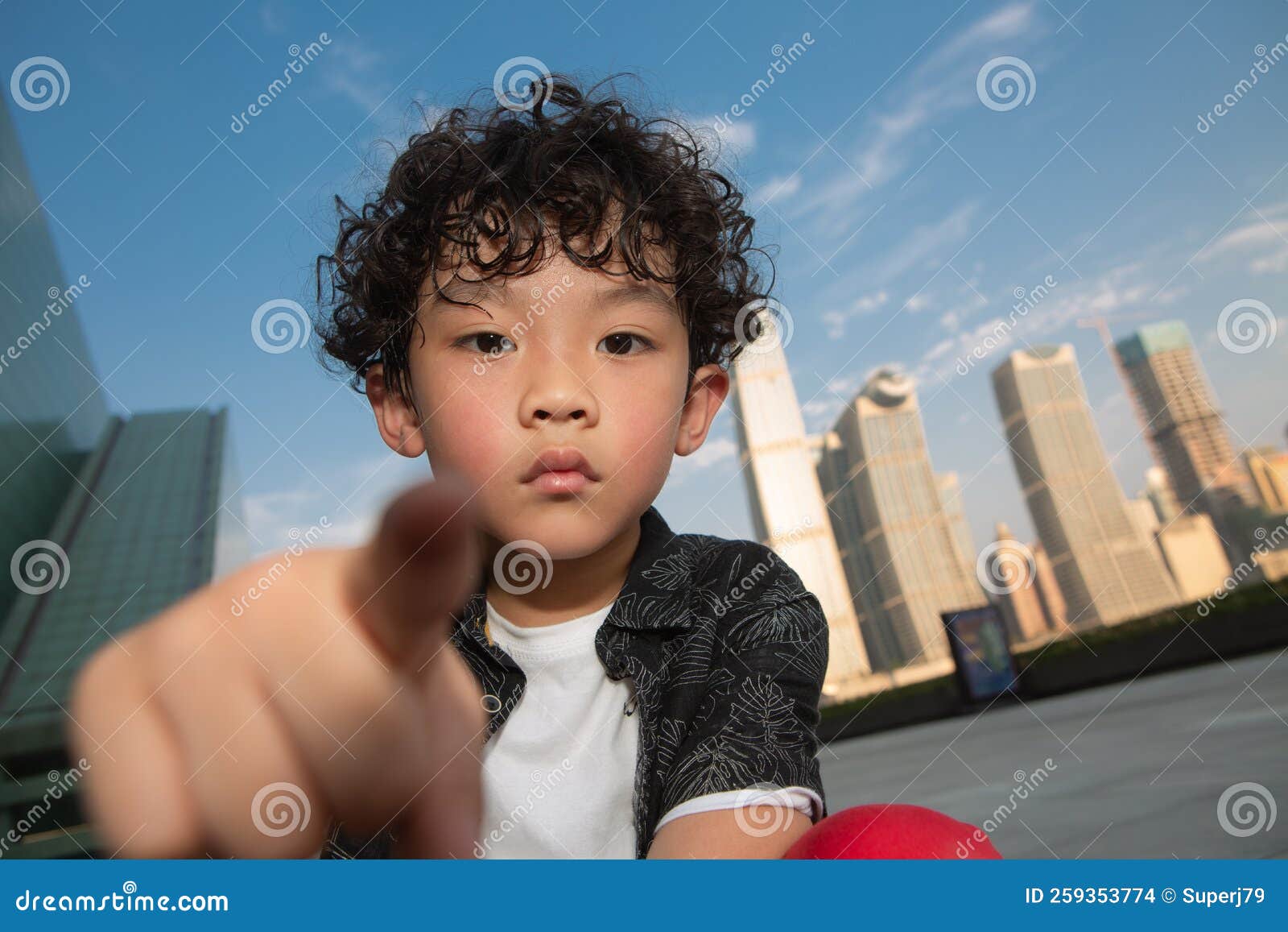 Boy pointing at the screen stock photo. Image of screen - 259353774