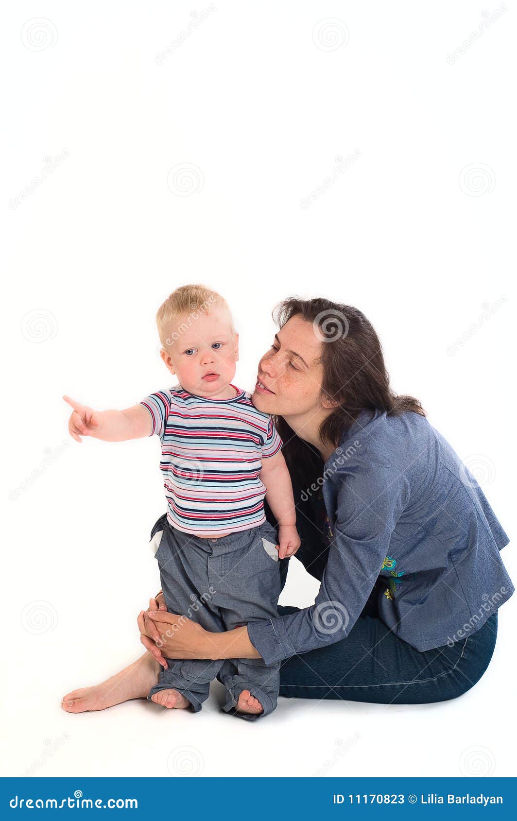 Boy pointing at something stock image. Image of baby - 11170823