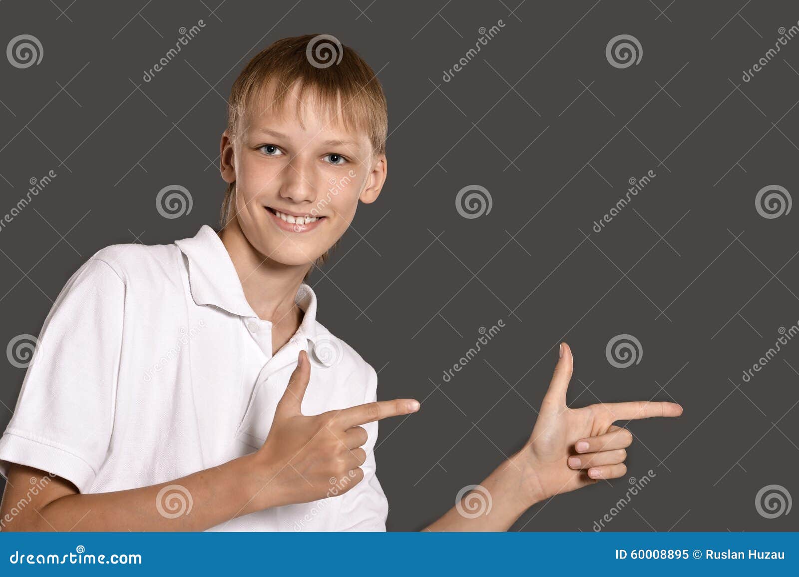 Boy pointing at something stock image. Image of teenager - 60008895