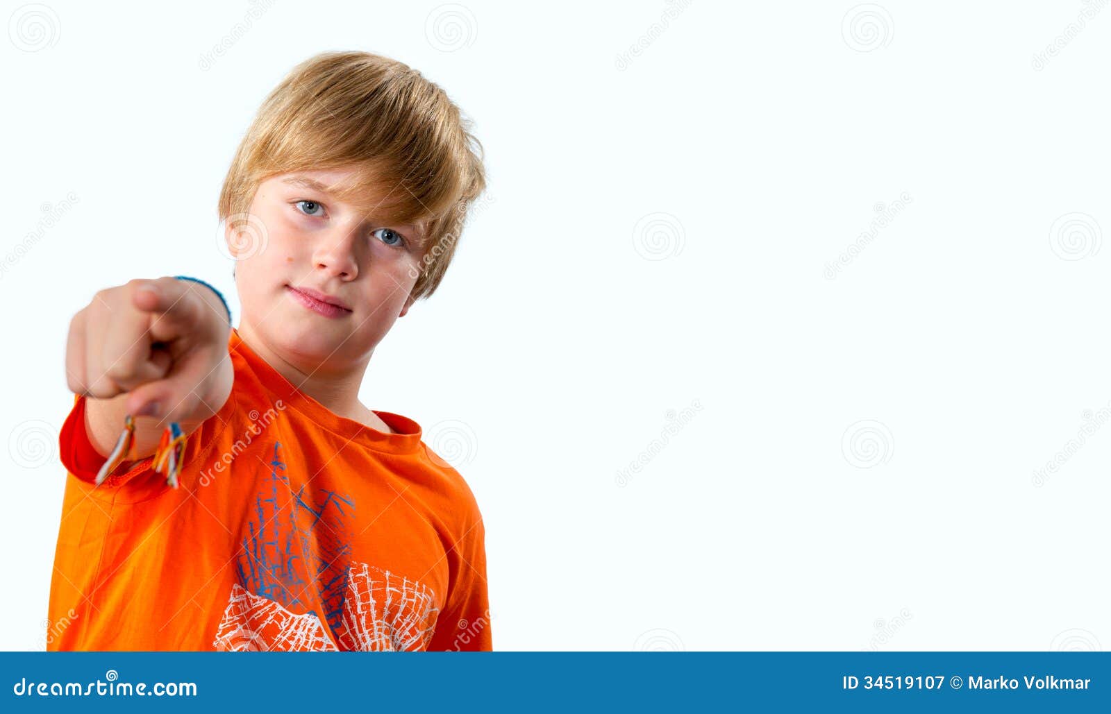 Boy is pointing stock image. Image of modern, studio - 34519107