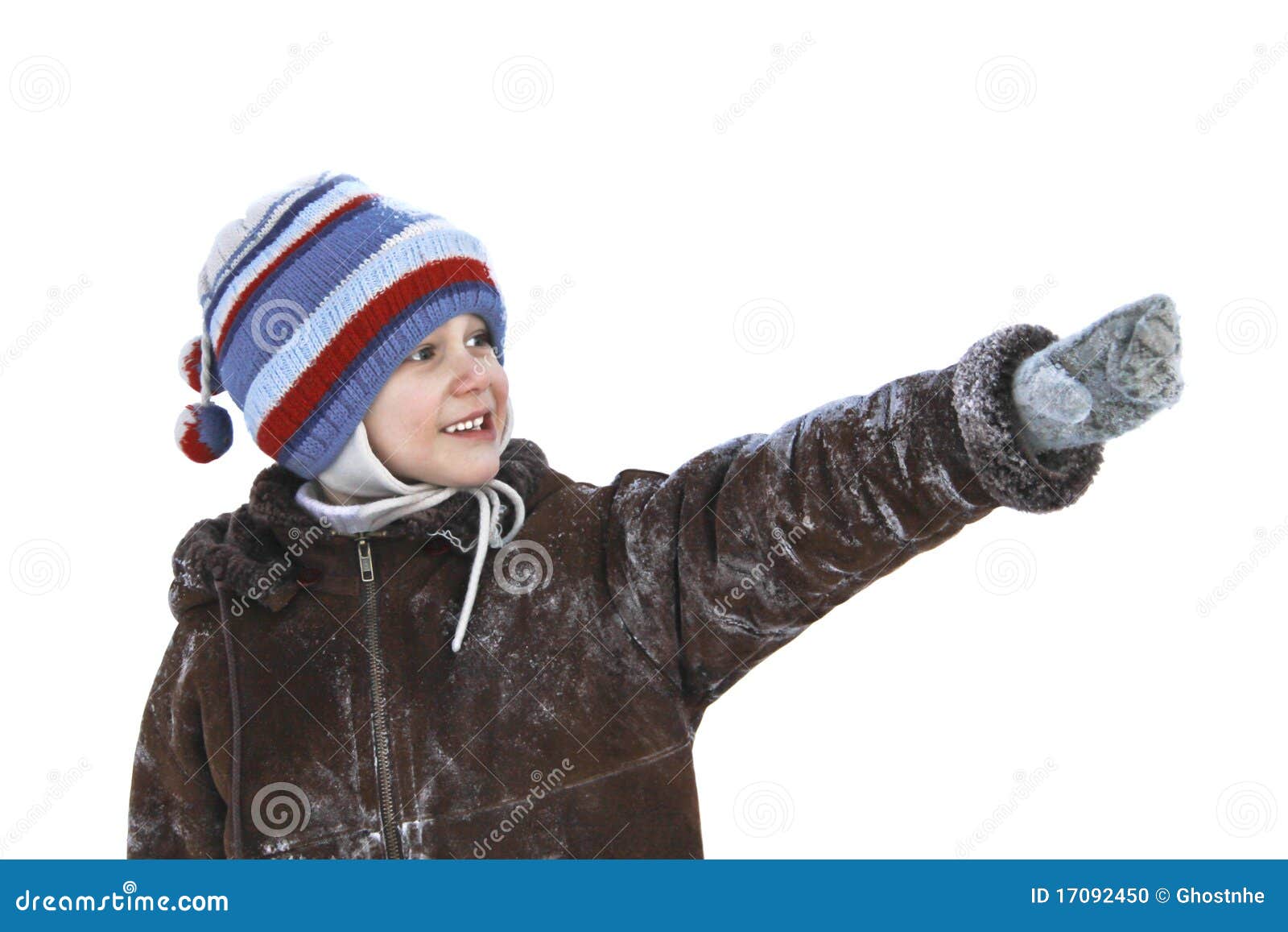 Boy points to the distance stock photo. Image of indicate - 17092450