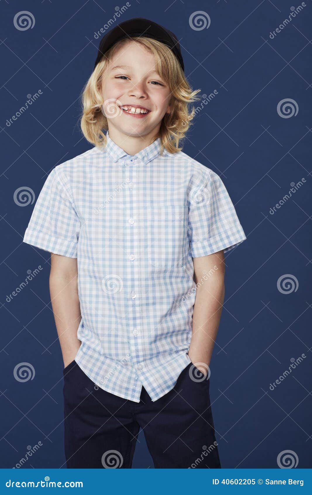 Boy posing in studio stock image. Image of looking, childhood - 40602205