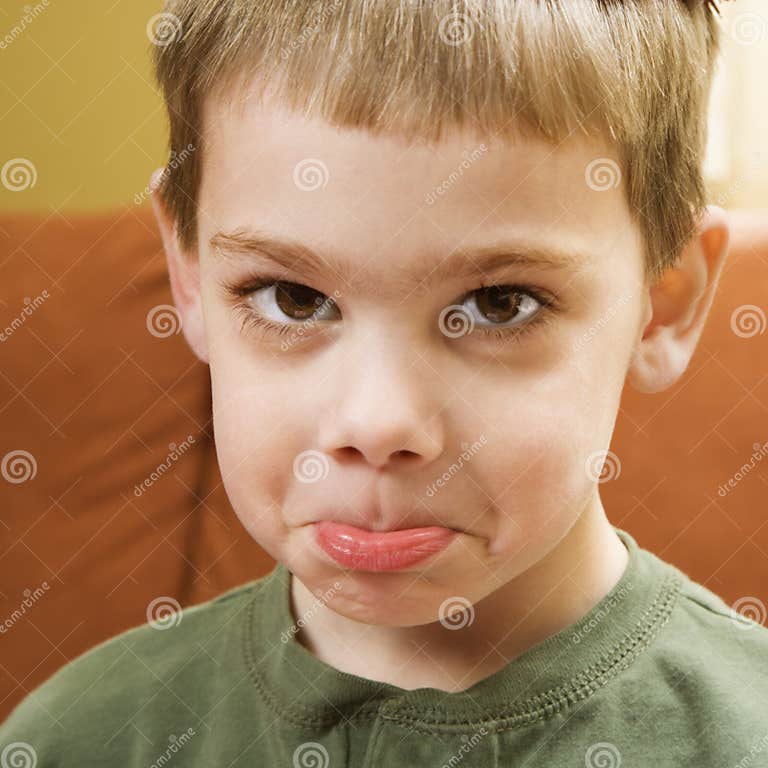 Boy pouting. stock image. Image of contact, square, caucasian - 2426121