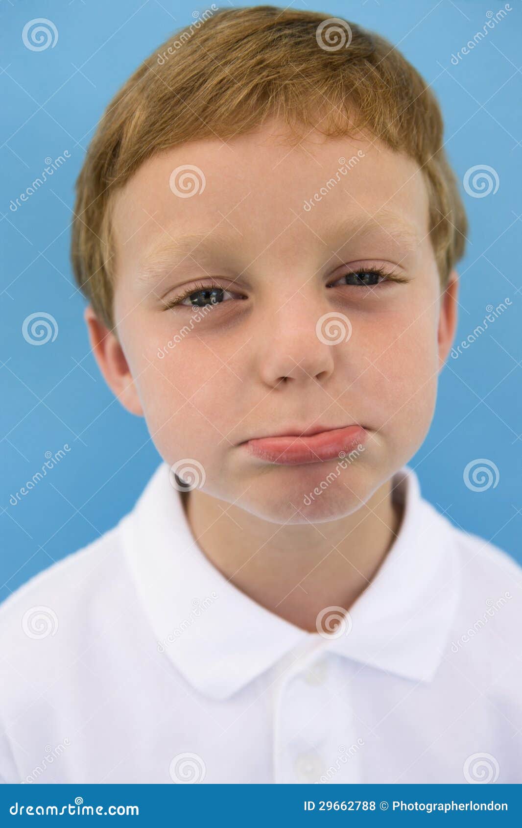 Boy Pouting stock photo. Image of facial, child, emotion - 29662788