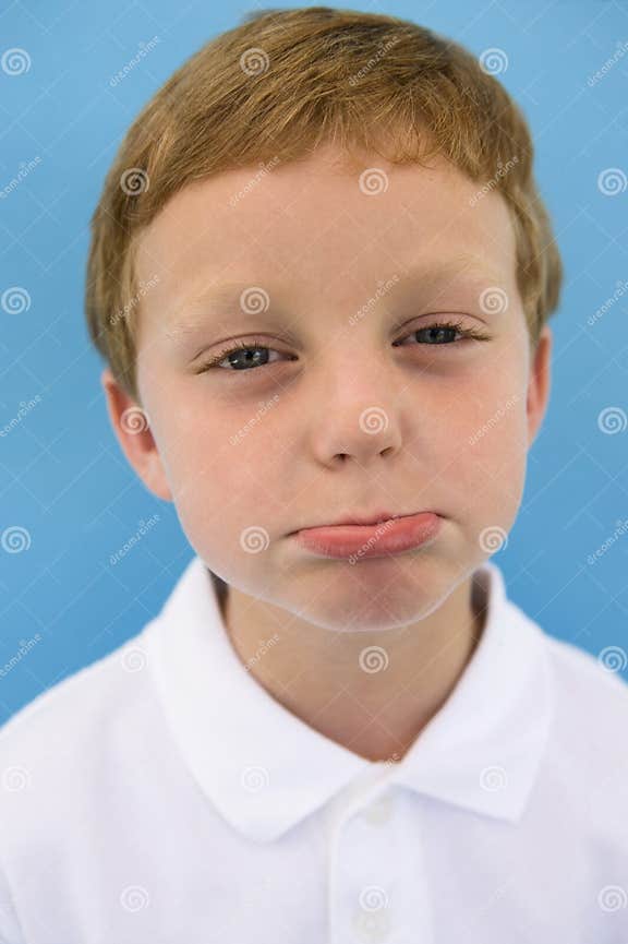 Boy Pouting stock photo. Image of facial, child, emotion - 29662788