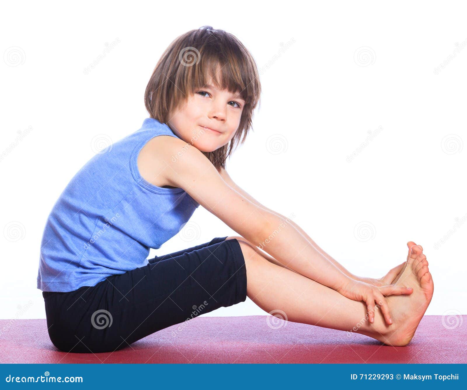 Boy practice yoga stock image. Image of white, child - 71229293